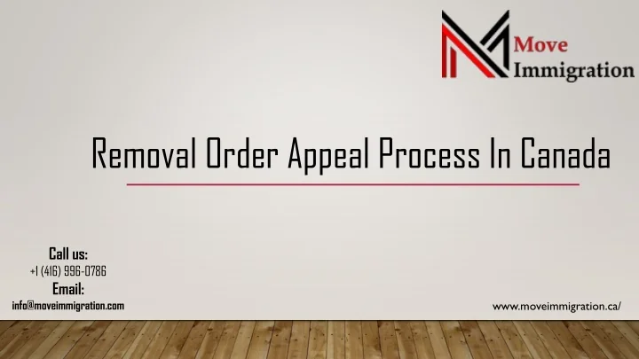 PPT - Removal Order Appeal Process In Canada PowerPoint Presentation ...