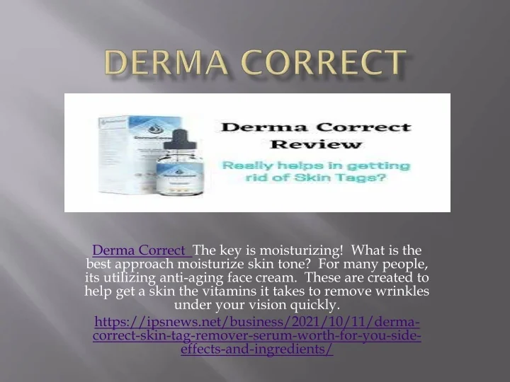 PPT - Derma Correct PowerPoint Presentation, free download - ID:10902061