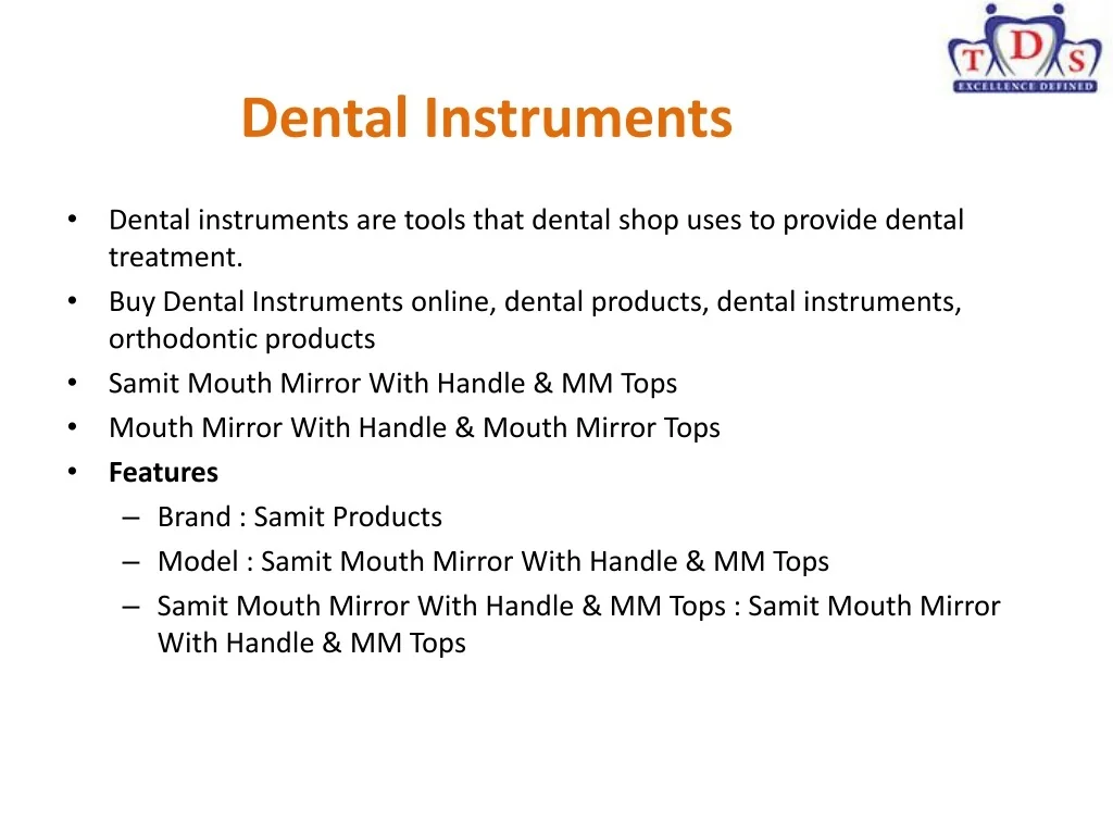 PPT - Dental Instruments PowerPoint Presentation, free download - ID ...
