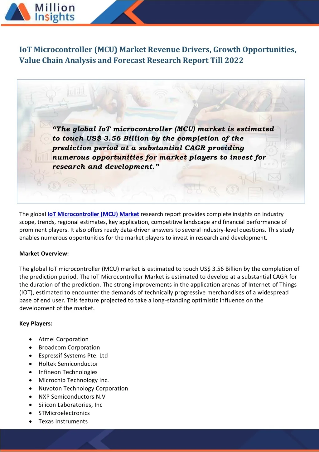 PPT - IoT Microcontroller (MCU) Market PowerPoint Presentation, free ...