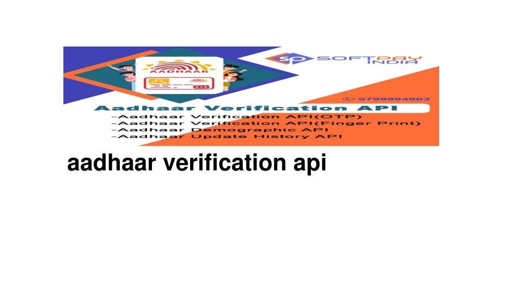PPT - aadhaar verification api PowerPoint Presentation, free download ...