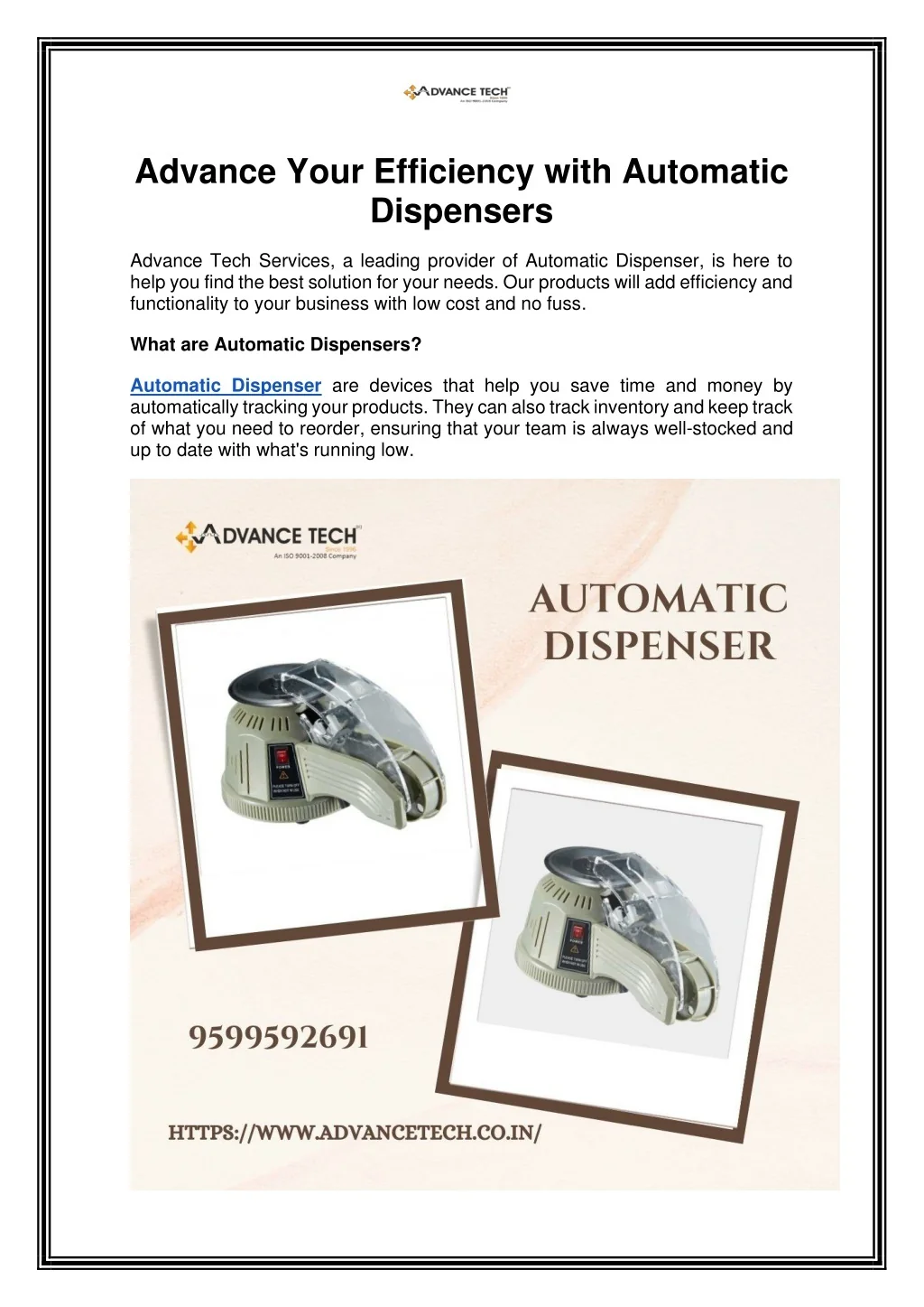 PPT - Advance Your Efficiency with Automatic Dispensers PowerPoint ...