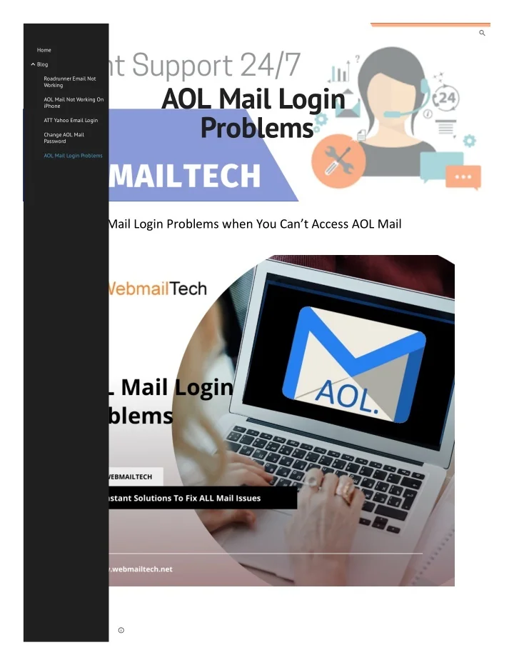 PPT - Fix AOL Mail Login Problems when You Can’t Access AOL Mail ...