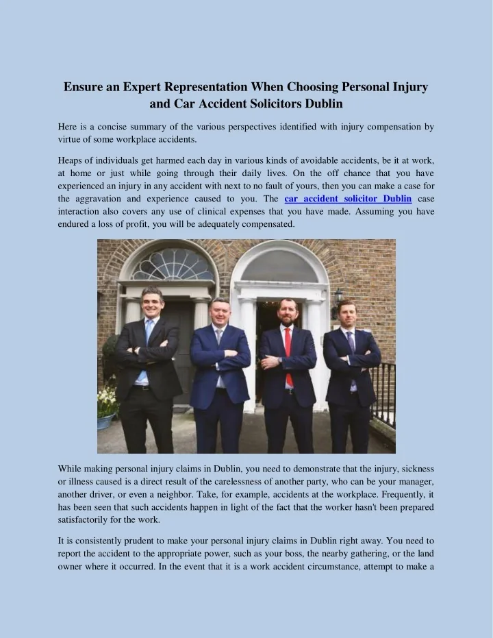 PPT - Ensure an Expert Representation When Choosing Personal Injury and ...