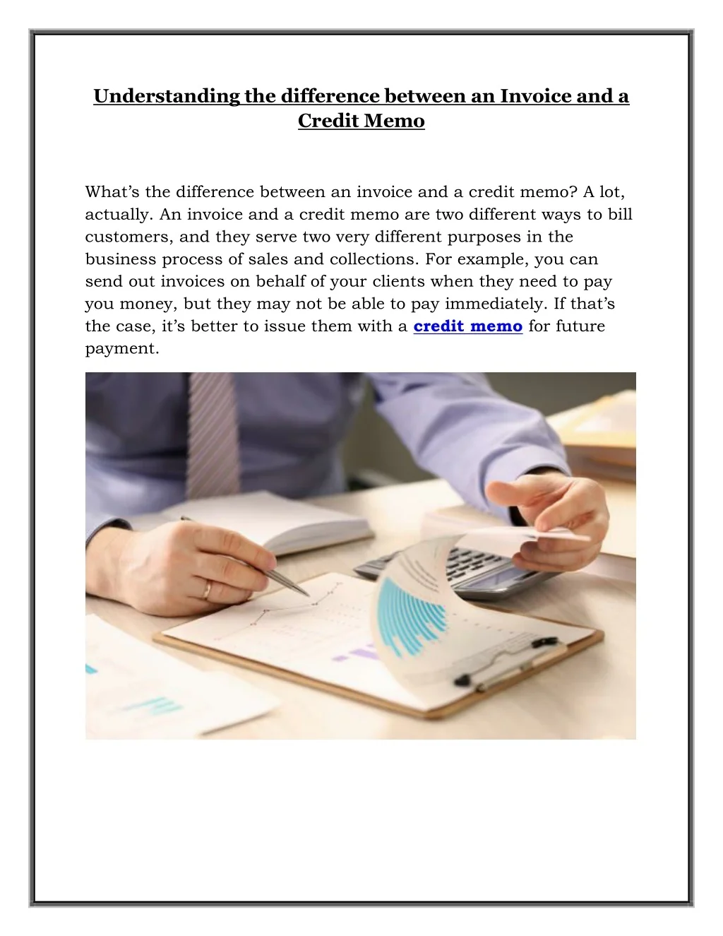 PPT - Understanding the difference between an Invoice and a Credit Memo ...