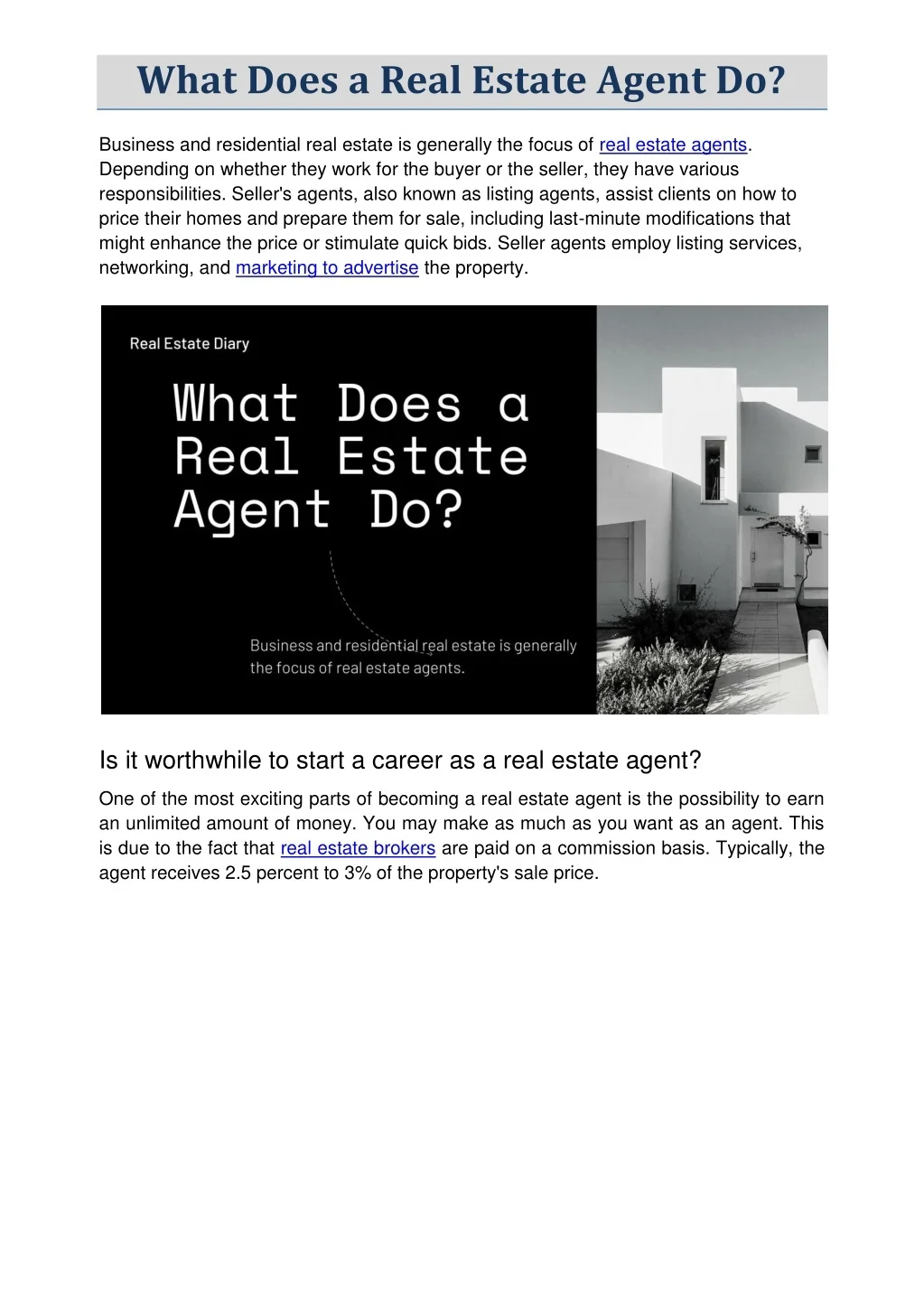 PPT - What Does a Real Estate Agent Do PowerPoint Presentation, free ...