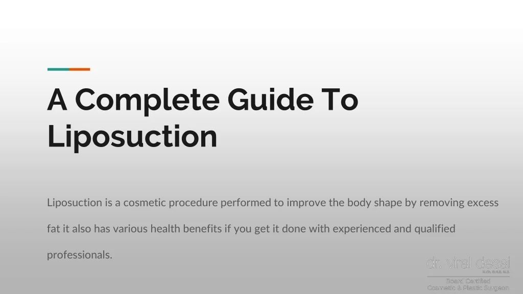 PPT - A Complete Guide To Liposuction PowerPoint Presentation, free ...