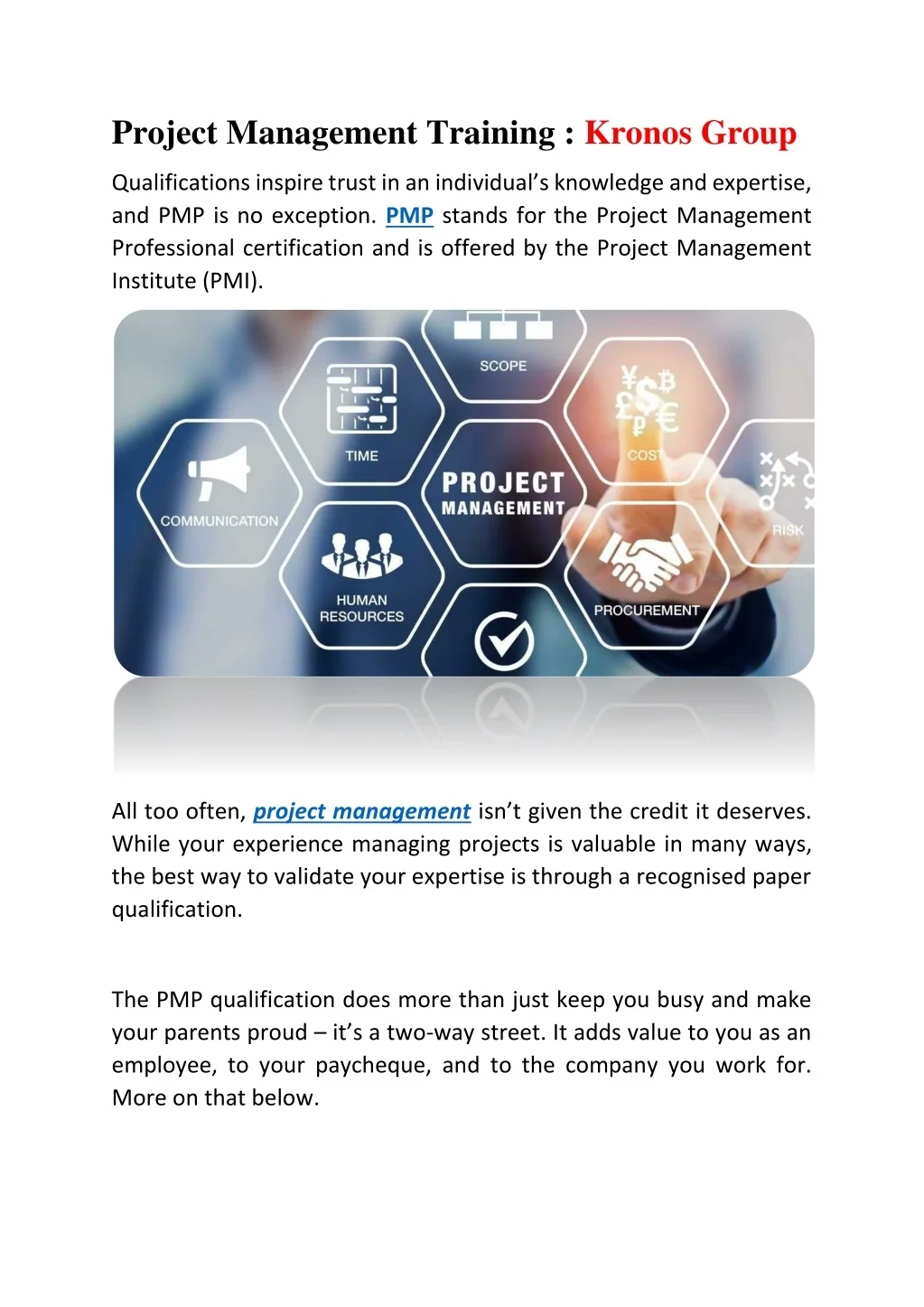 PPT - Project Management Training - Kronos Group PowerPoint ...
