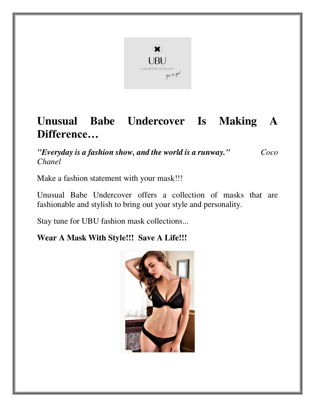 PPT - Unusual Babe Undercover PowerPoint Presentation, free download - ID:10962460
