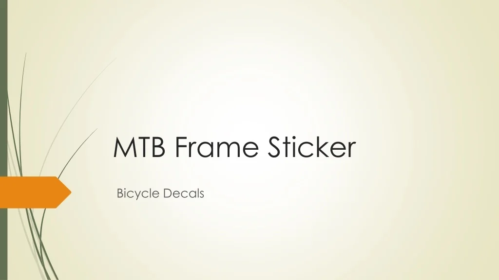 PPT - MTB Frame Sticker PowerPoint Presentation, free download - ID ...