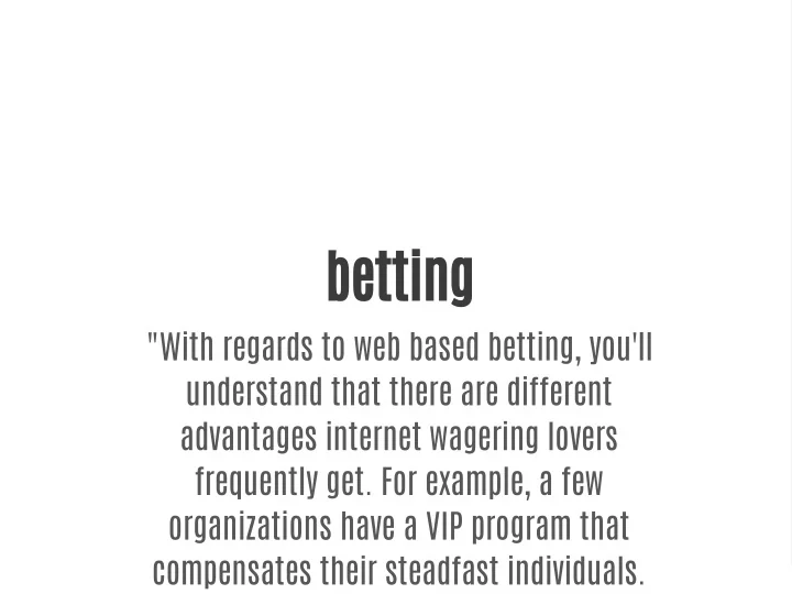 PPT - betting PowerPoint Presentation, free download - ID:10971485