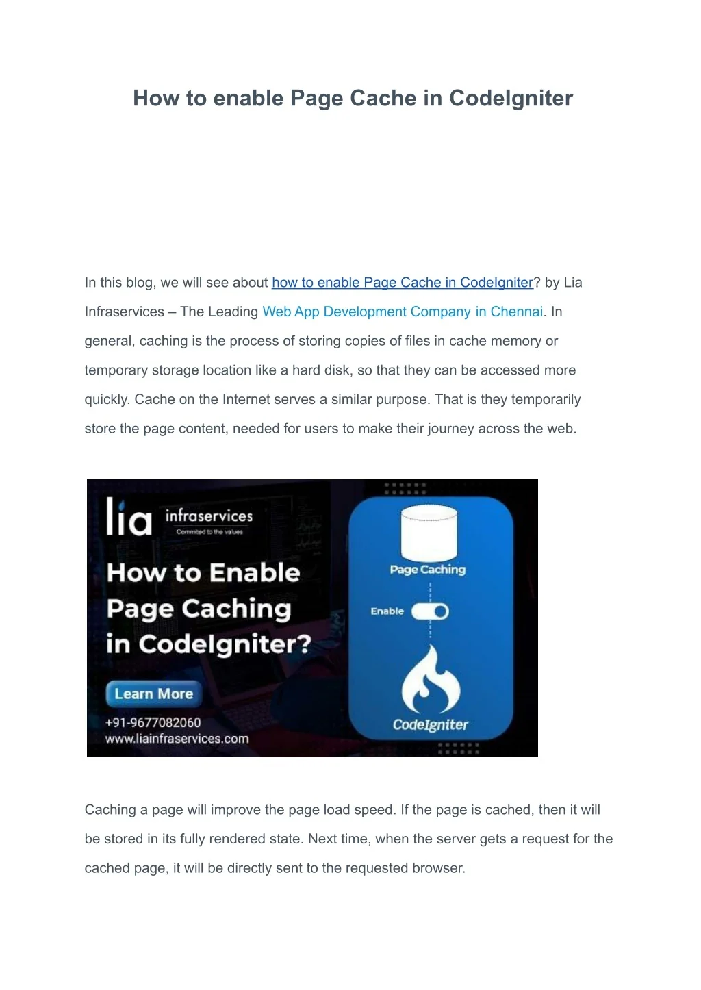 PPT - How to enable Page Cache in CodeIgniter PowerPoint Presentation ...
