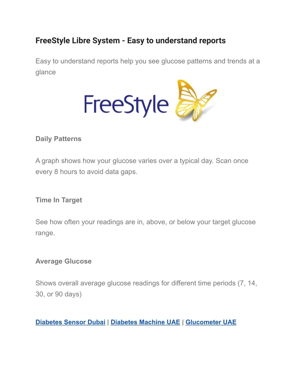 PPT - FreeStyle Libre System - Easy to understand reports PowerPoint ...