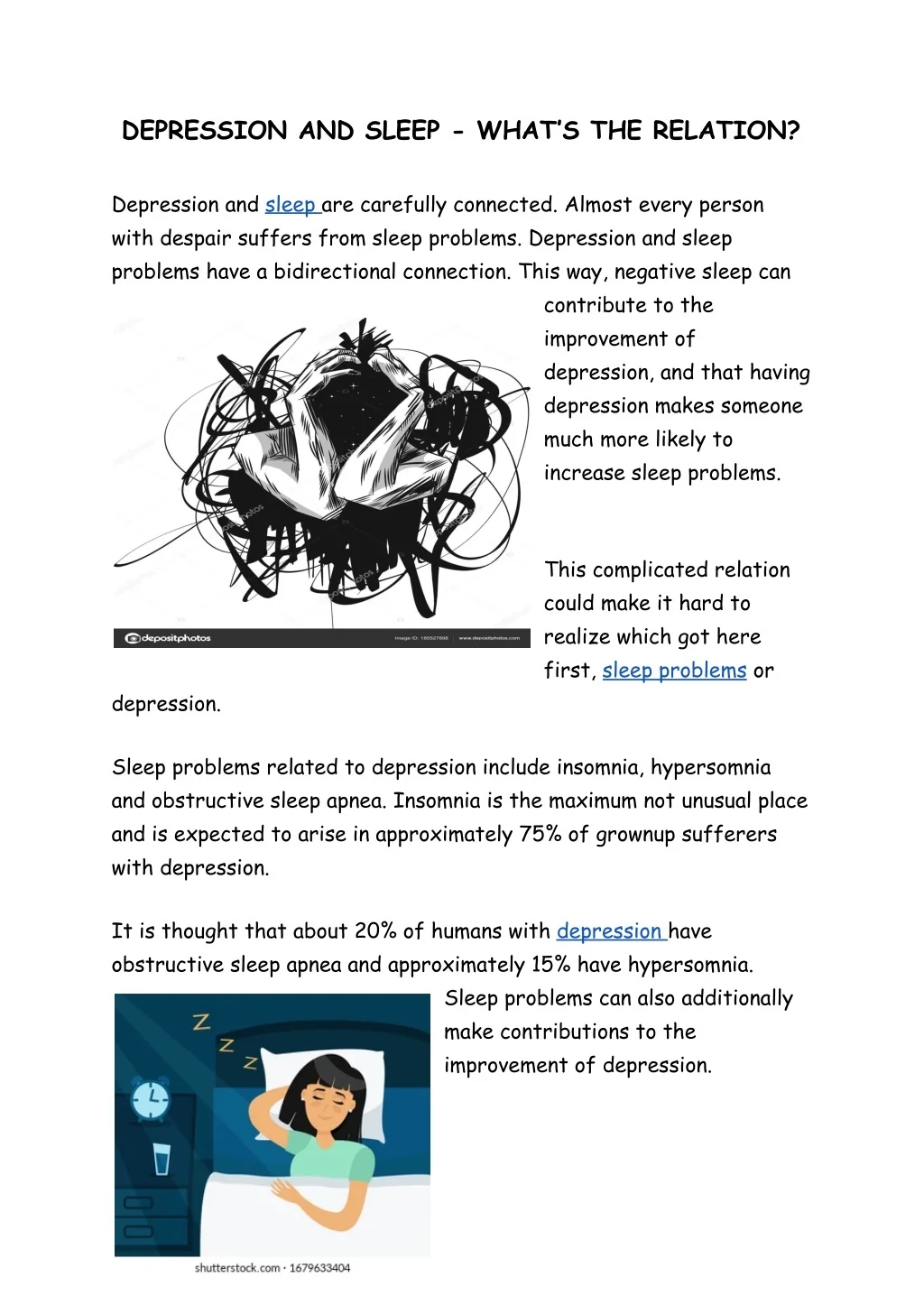 PPT - DEPRESSION AND SLEEP - WHAT’S THE RELATION PowerPoint ...