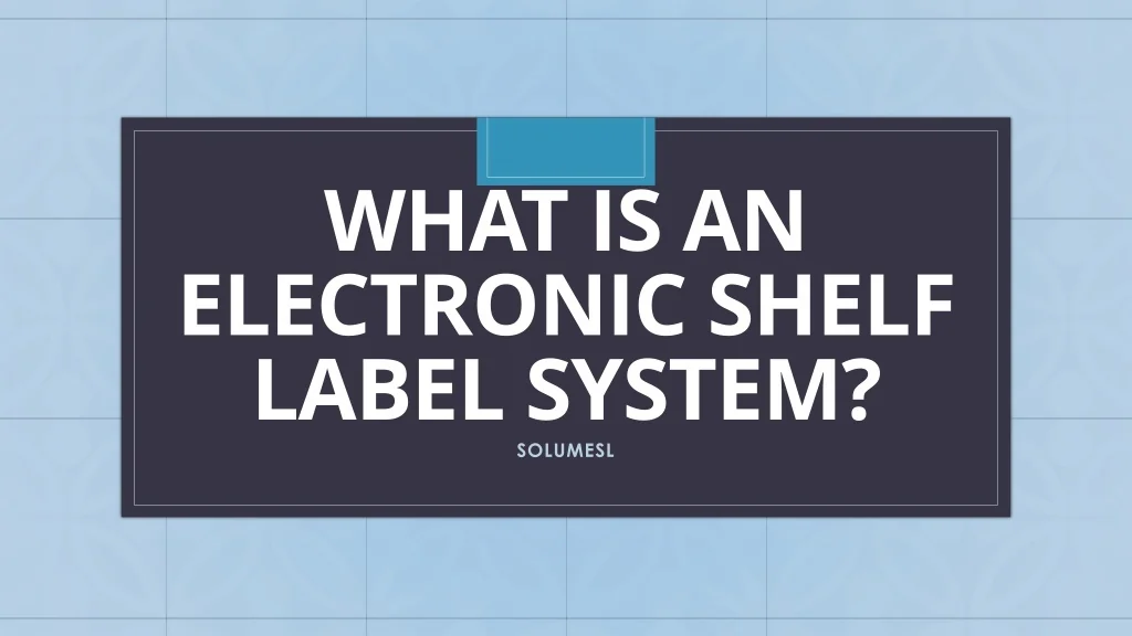 PPT - What is an Electronic Shelf Label System PowerPoint Presentation - ID:10979090