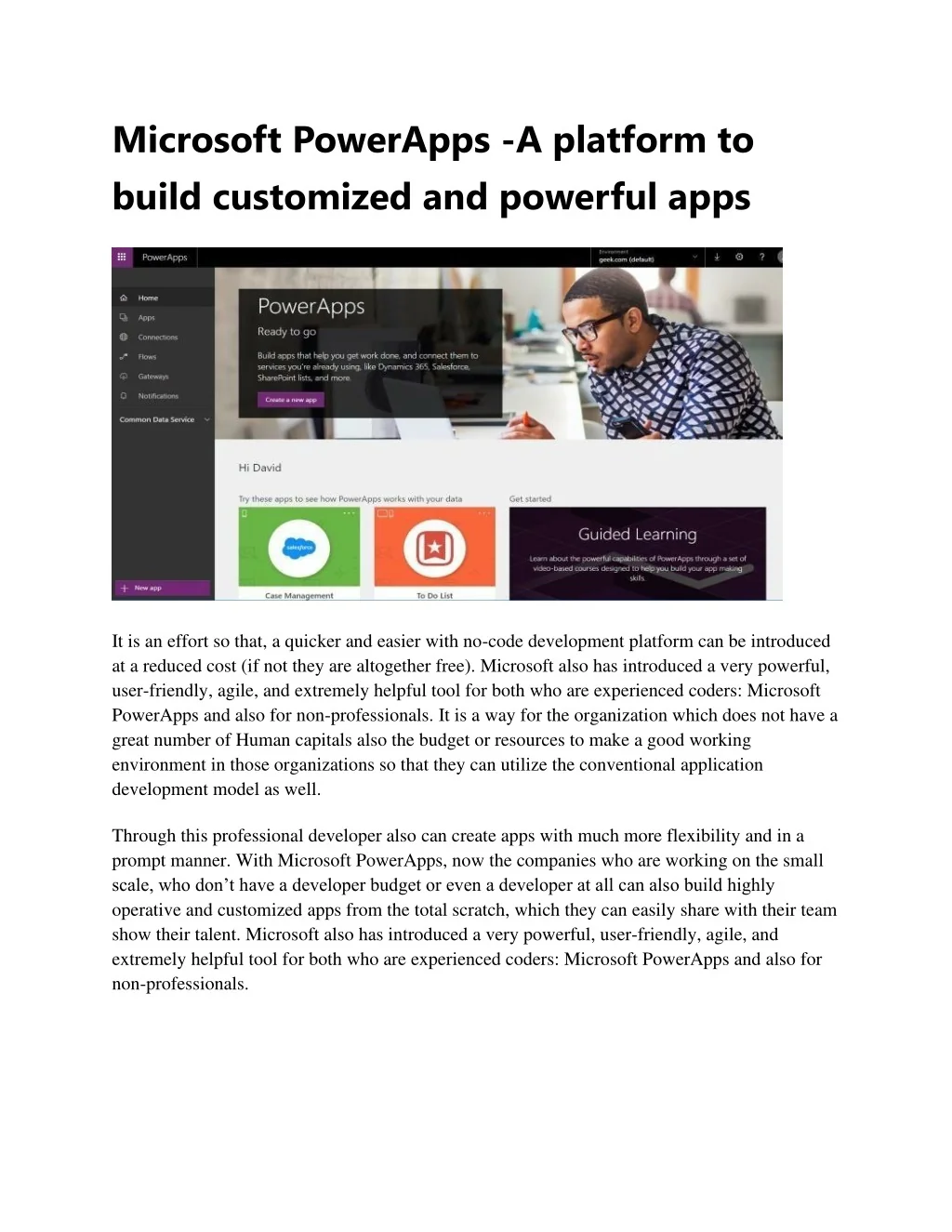 PPT - Microsoft PowerApps PowerPoint Presentation, free download - ID ...