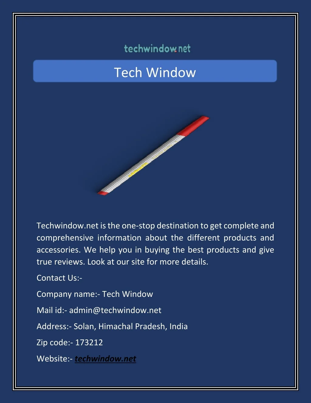 PPT - Tech Window PowerPoint Presentation, free download - ID:10986837