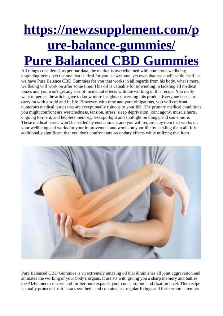 PPT - https://newzsupplement.com/pure-balance-gummies/ PowerPoint Presentation - ID:10990113