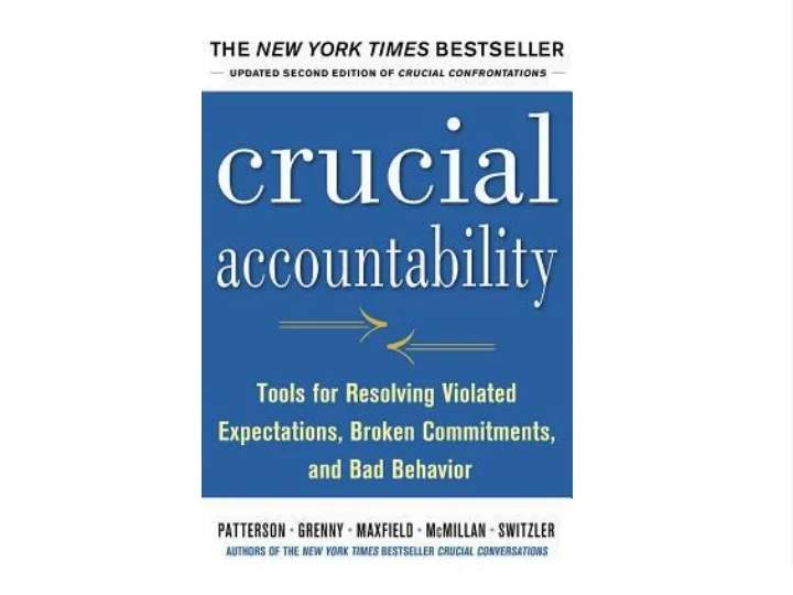 PPT - PDF/READ Crucial Accountability: Tools for Resolving Violated ...