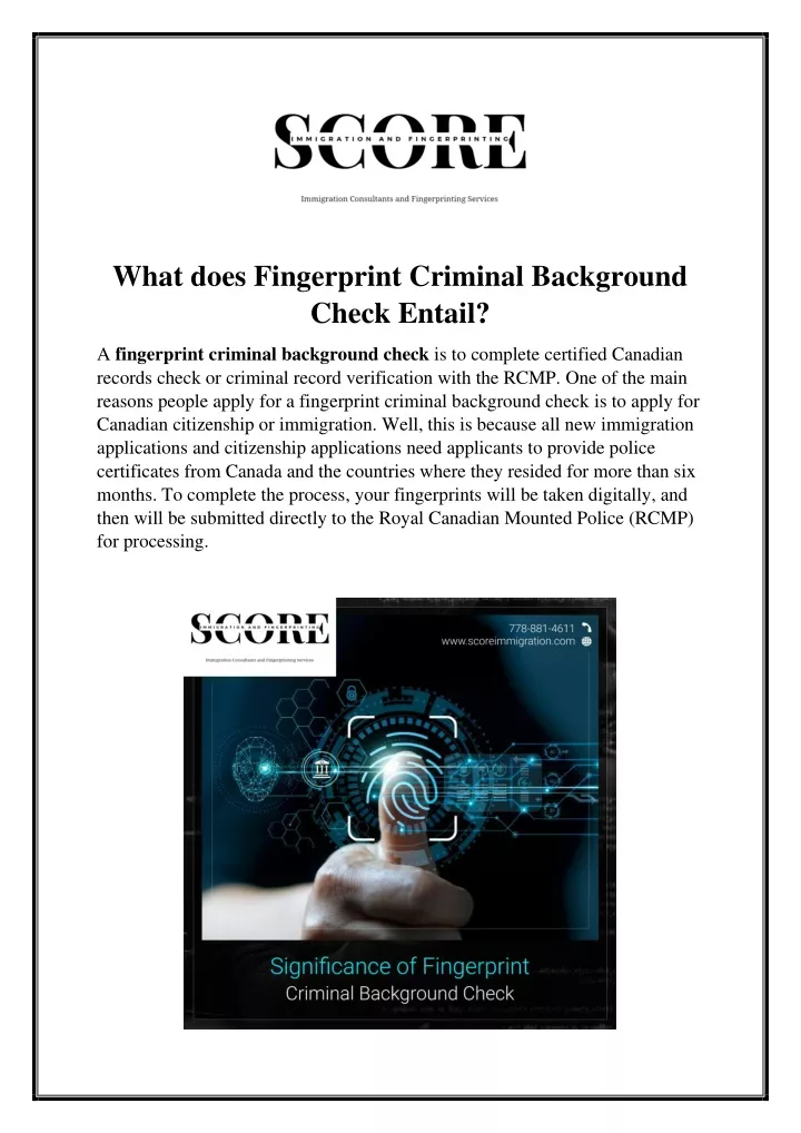 PPT - What does Fingerprint Criminal Background Check Entail ... PPT - What does Fingerprint Criminal Background Check Entail ...