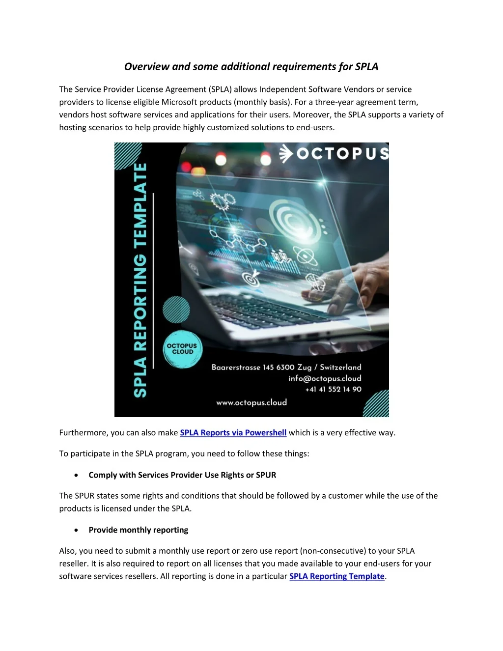 PPT - Overview and some additional requirements for SPLA PowerPoint Presentation - ID:10999972