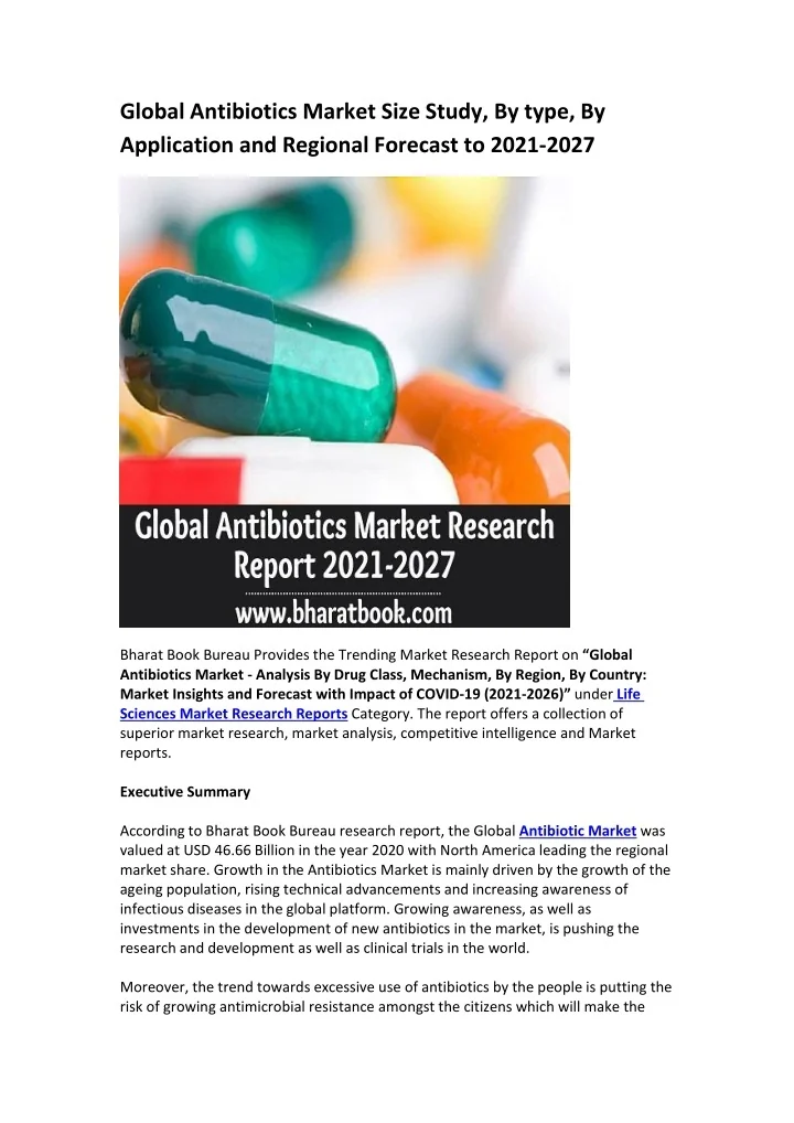PPT - Global Antibiotics Market Research Report 2021-2027 PowerPoint ...
