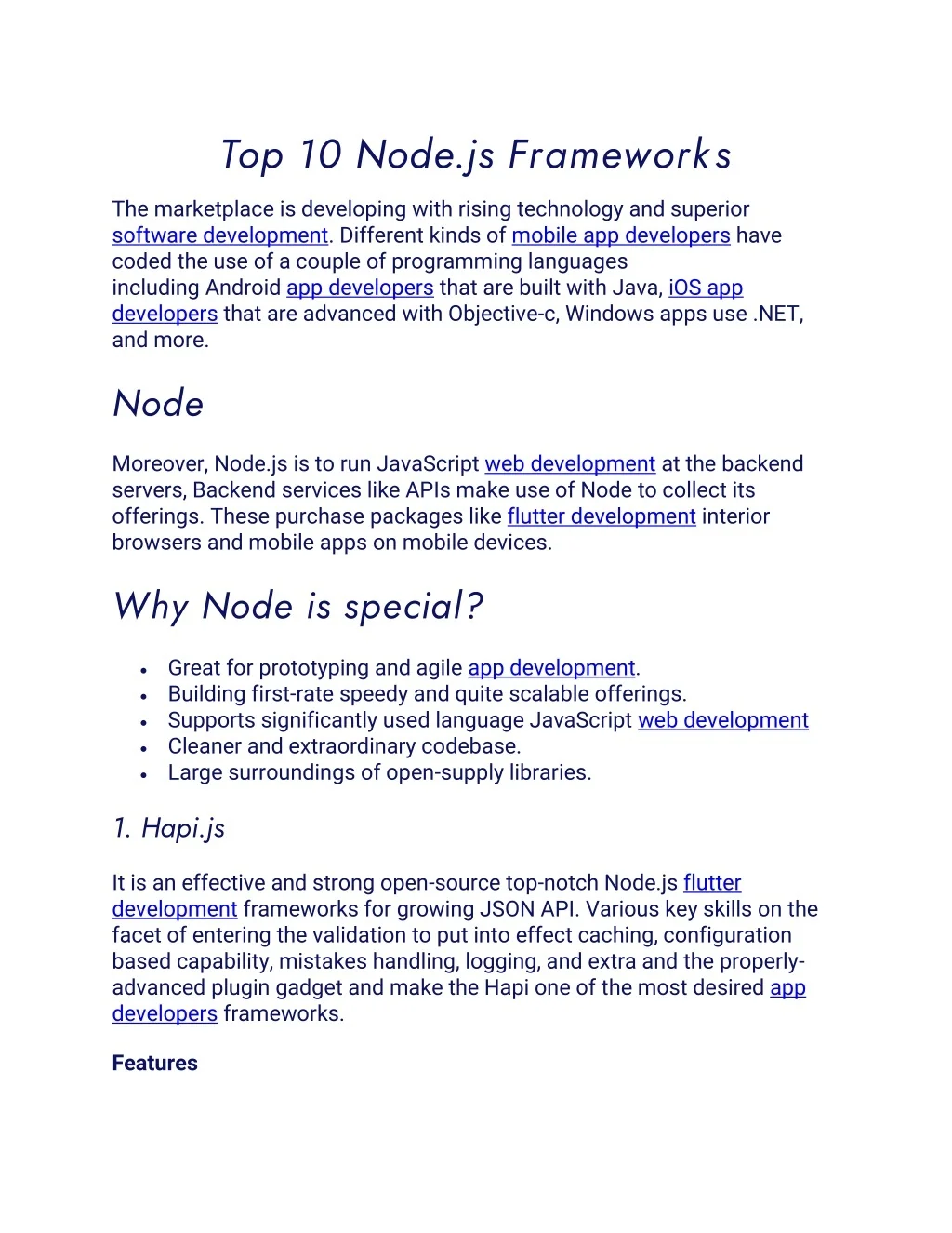 PPT - Top 10 Node.js Frameworks PowerPoint Presentation, free download - ID:11002093