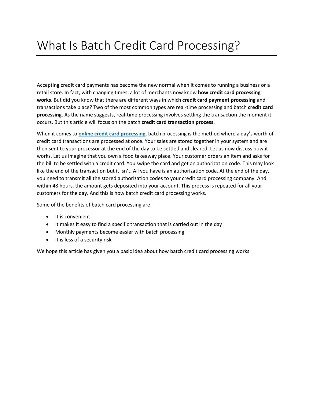 PPT - What Is Batch Credit Card Processing PowerPoint Presentation ...