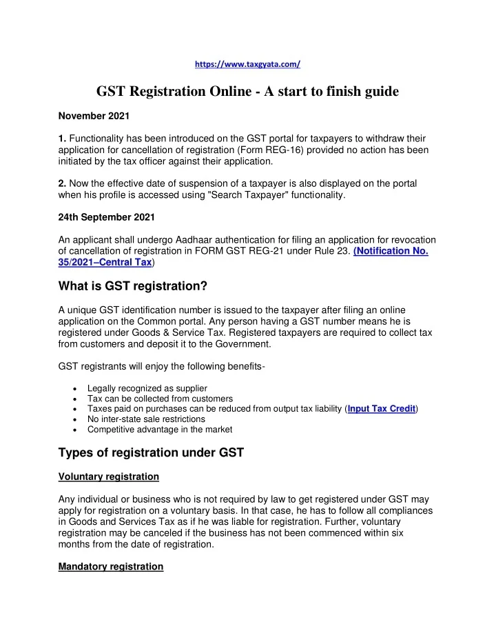 PPT - The Ultimate Guide to Online GST Registration - TaxGyata ...