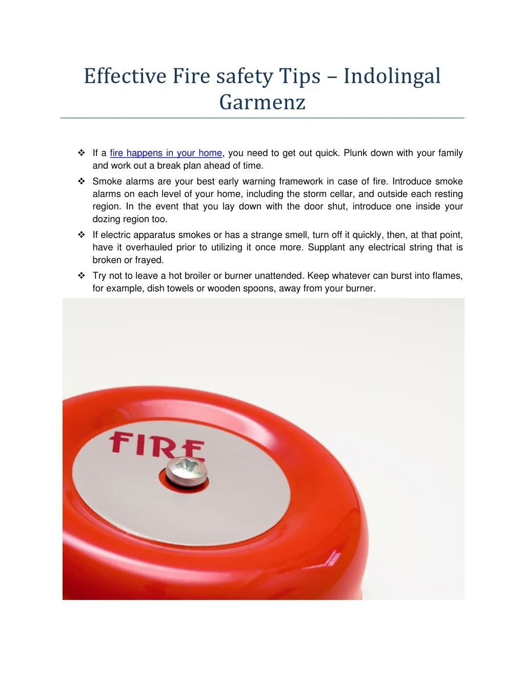 PPT - Effective Fire safety Tips PowerPoint Presentation, free download ...