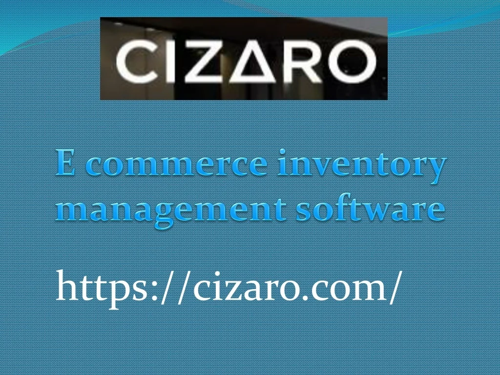 PPT - E commerce Inventory Management Software PowerPoint Presentation ...