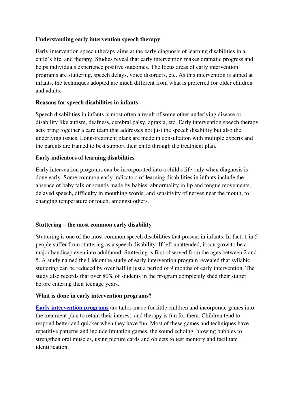 PPT - Understanding early intervention speech therapy PowerPoint ...