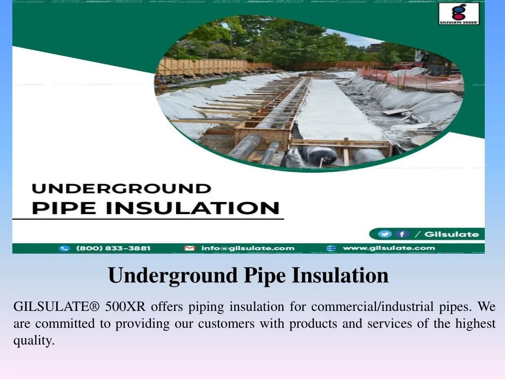 PPT - Underground Pipe Insulation PowerPoint Presentation, free download - ID:11026074