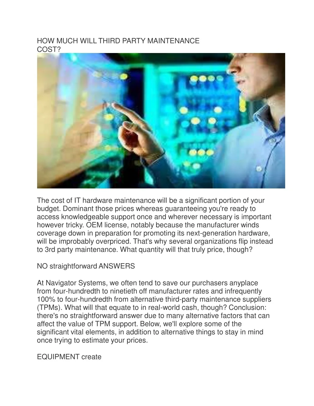 PPT - HOW MUCH DOES THIRD PARTY MAINTENANCE COST PowerPoint ...
