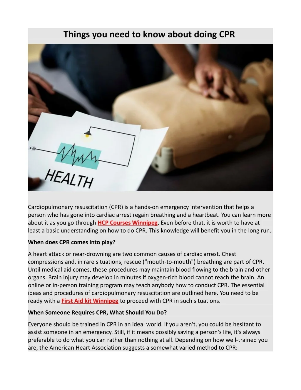 PPT - Things you need to know about doing CPR PowerPoint Presentation ...