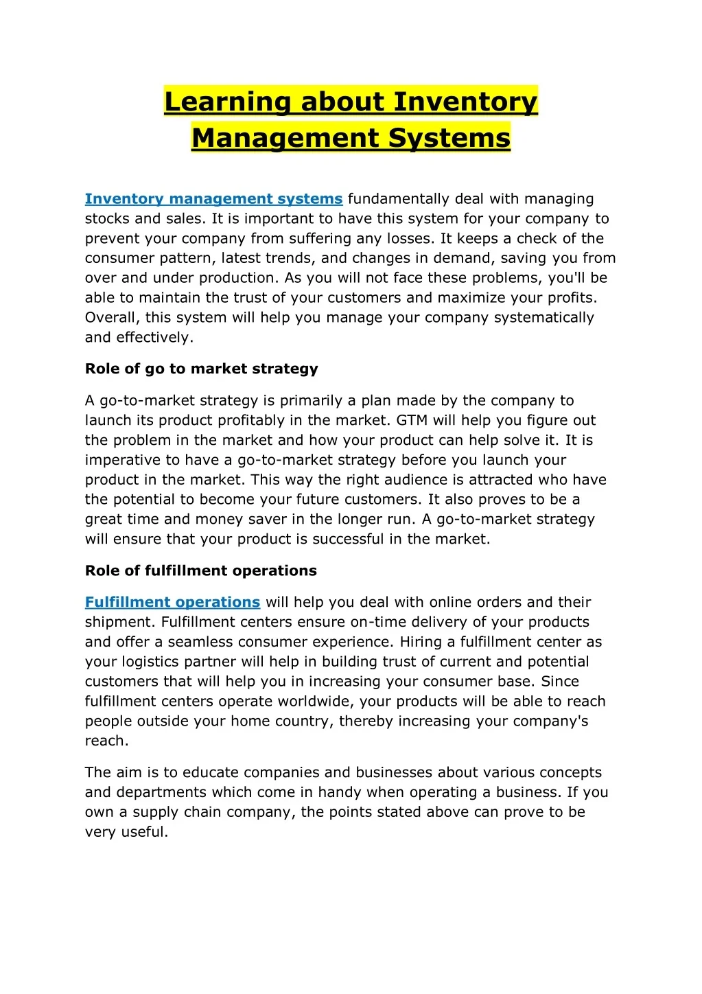 PPT - Learning about Inventory Management Systems PowerPoint ...