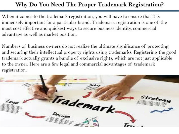 PPT - Why Do You Need The Proper Trademark Registration? PowerPoint ...