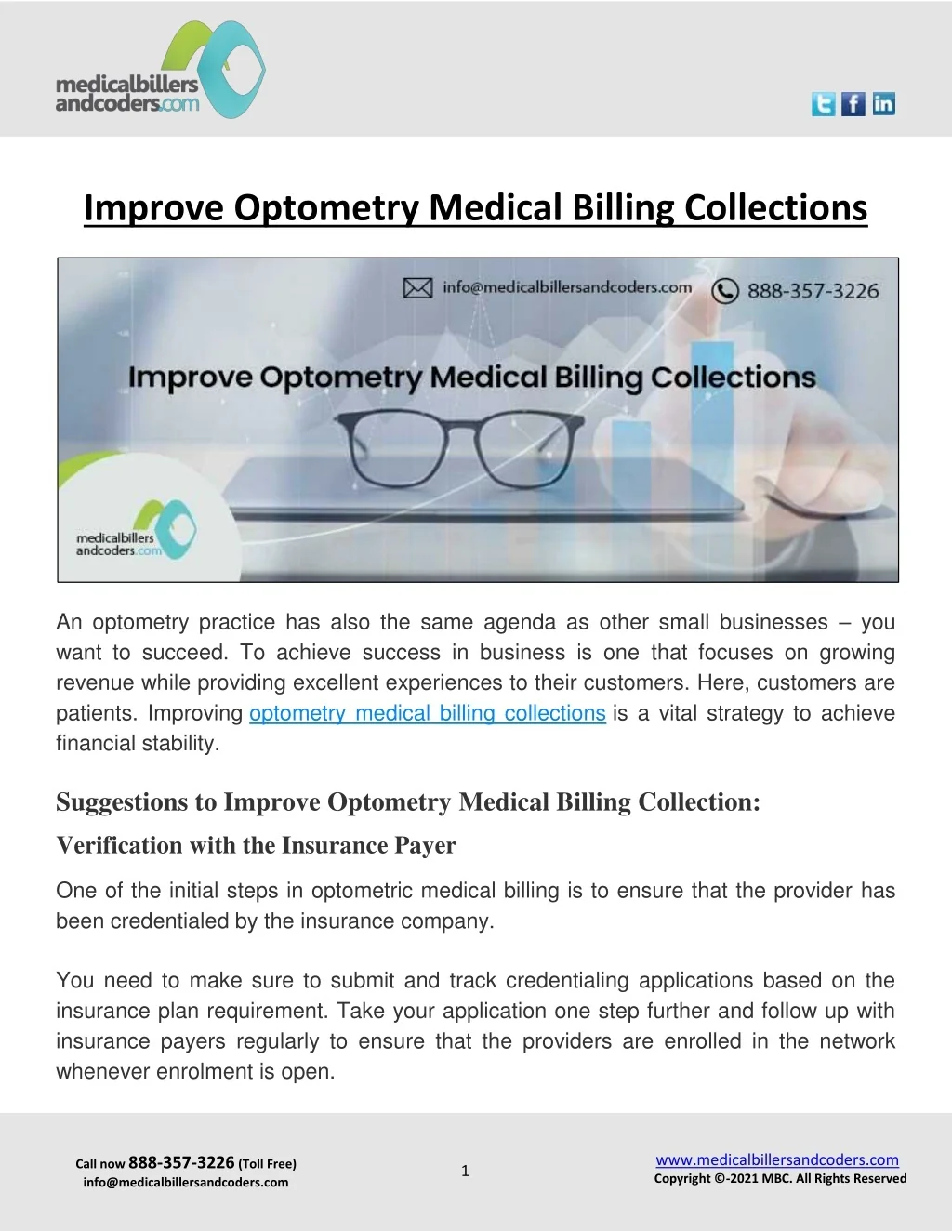 PPT - Improve Optometry Medical Billing Collections PowerPoint ...