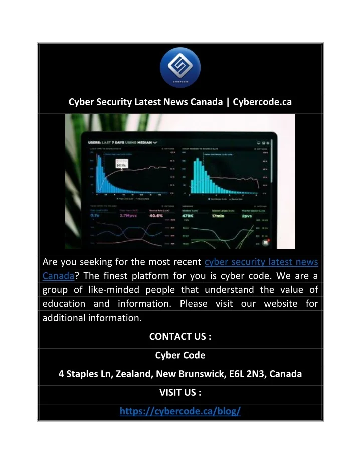 PPT - Cyber Security Latest News Canada Cybercode.ca PowerPoint ...