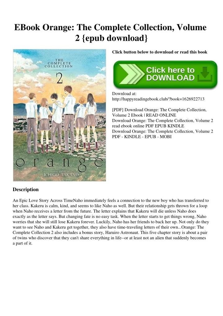 PPT - EBook Orange The Complete Collection Volume 2 {epub download ...