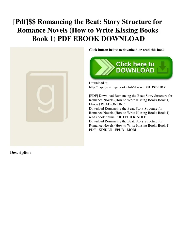 PPT - [Pdf]$$ Romancing the Beat Story Structure for Romance Novels ...