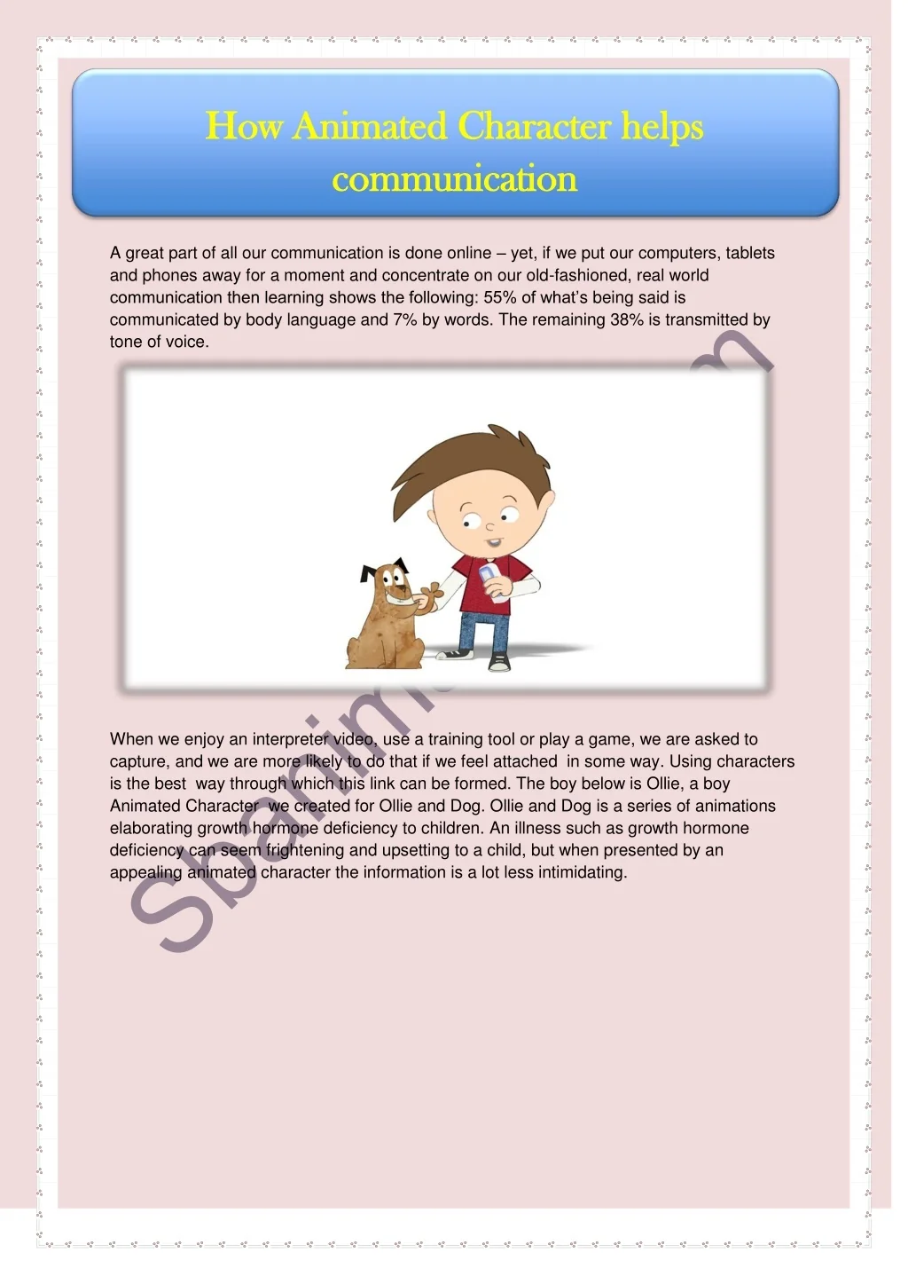 PPT - How Animated Character helps communication PowerPoint ...