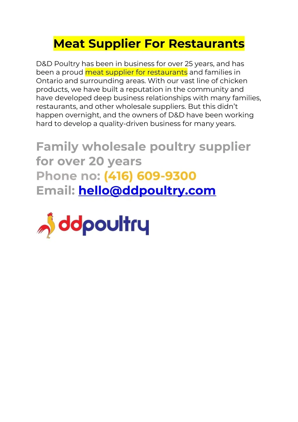 PPT - Meat Supplier For Restaurants PowerPoint Presentation, free ...