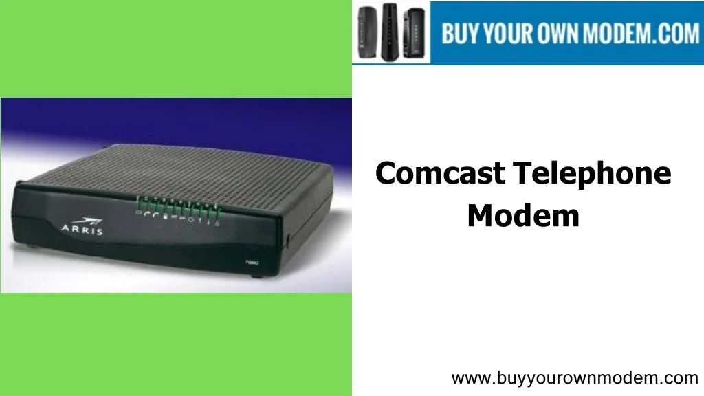 PPT - Comcast Telephone Modem PowerPoint Presentation, free download ...