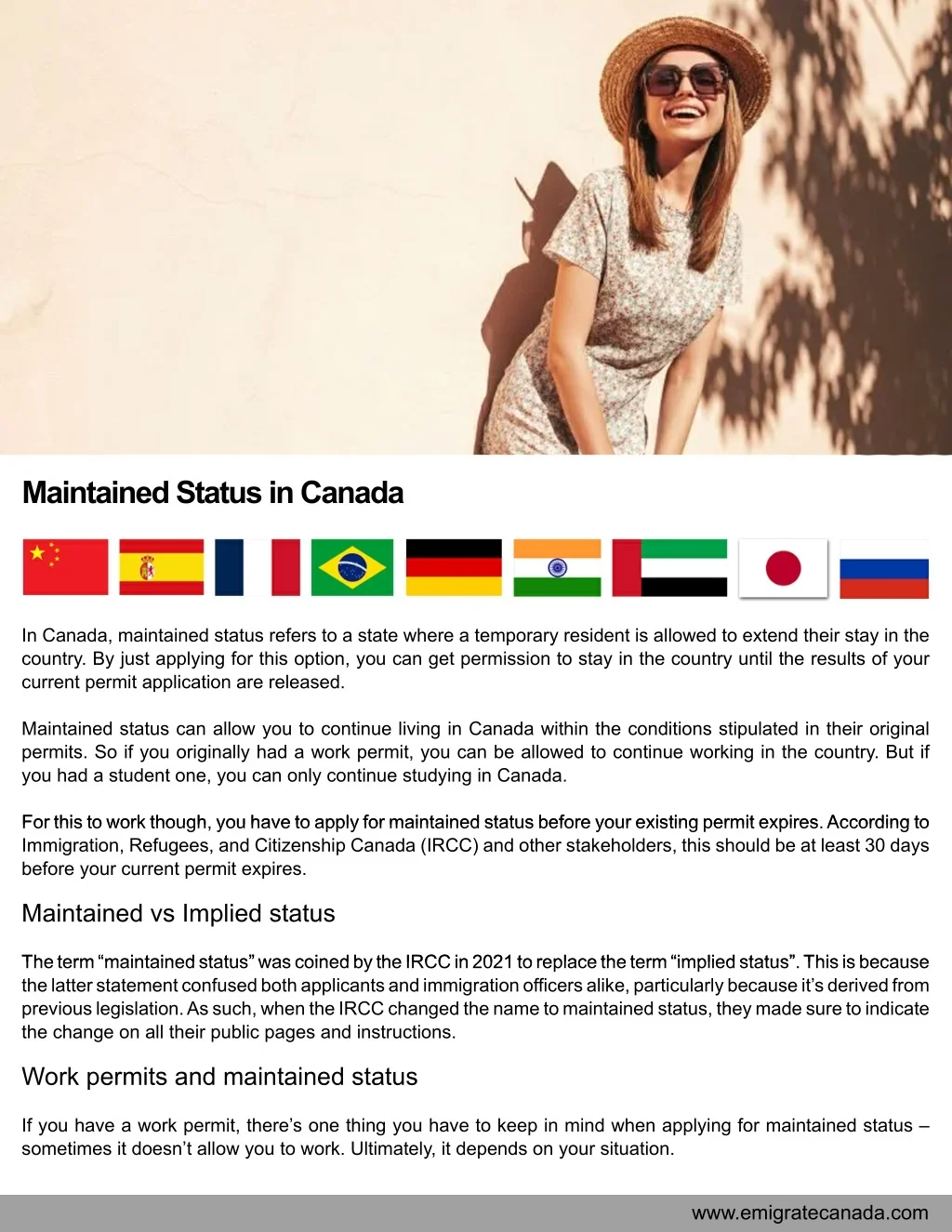 PPT - Maintained Status in Canada PowerPoint Presentation, free ...