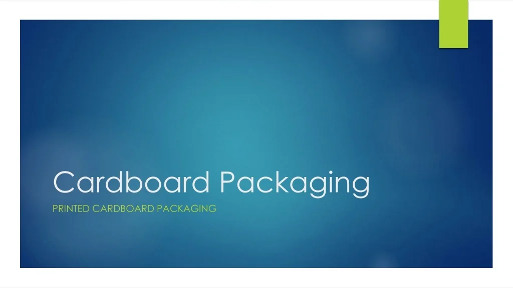 PPT - Cardboard Packaging PowerPoint Presentation, free download - ID ...