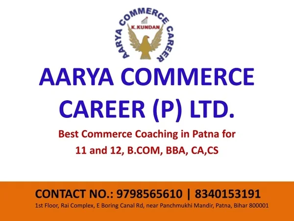 Aarya Commerce Career Online Presentations Channel