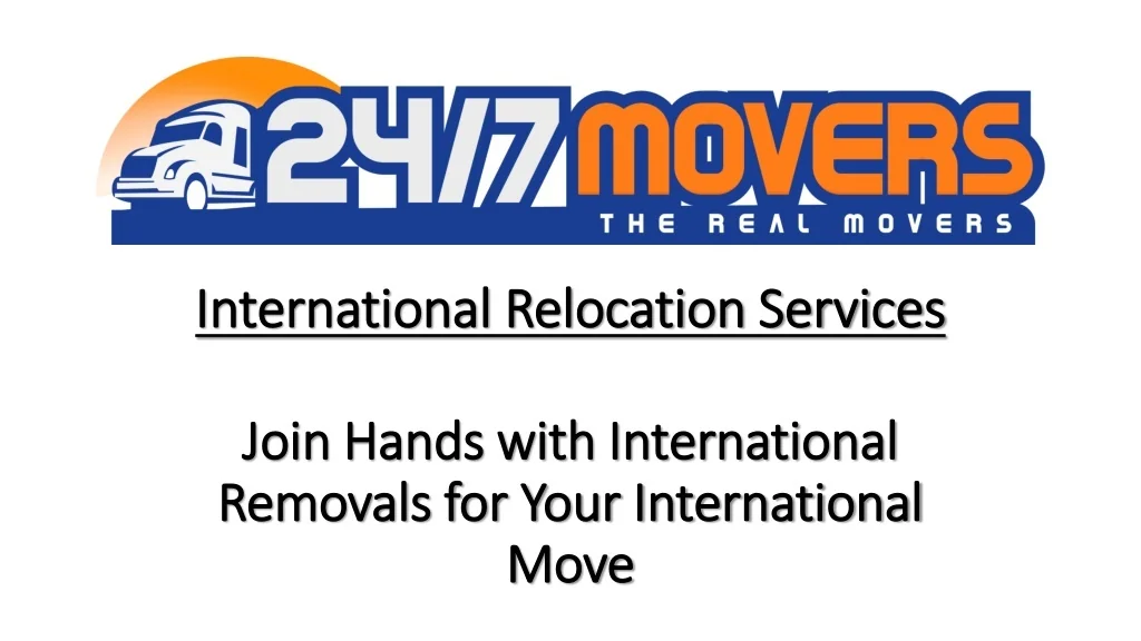 PPT - International Relocation Services PowerPoint Presentation, free ...