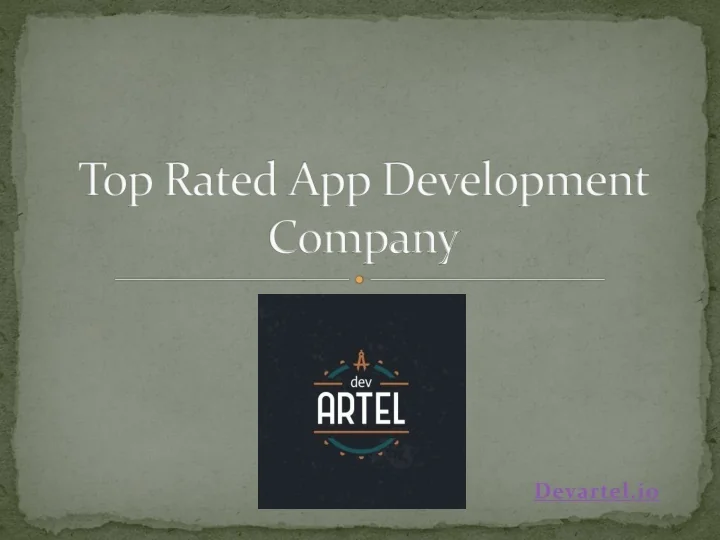 PPT - Top Rated App Development Company PowerPoint Presentation, free ...