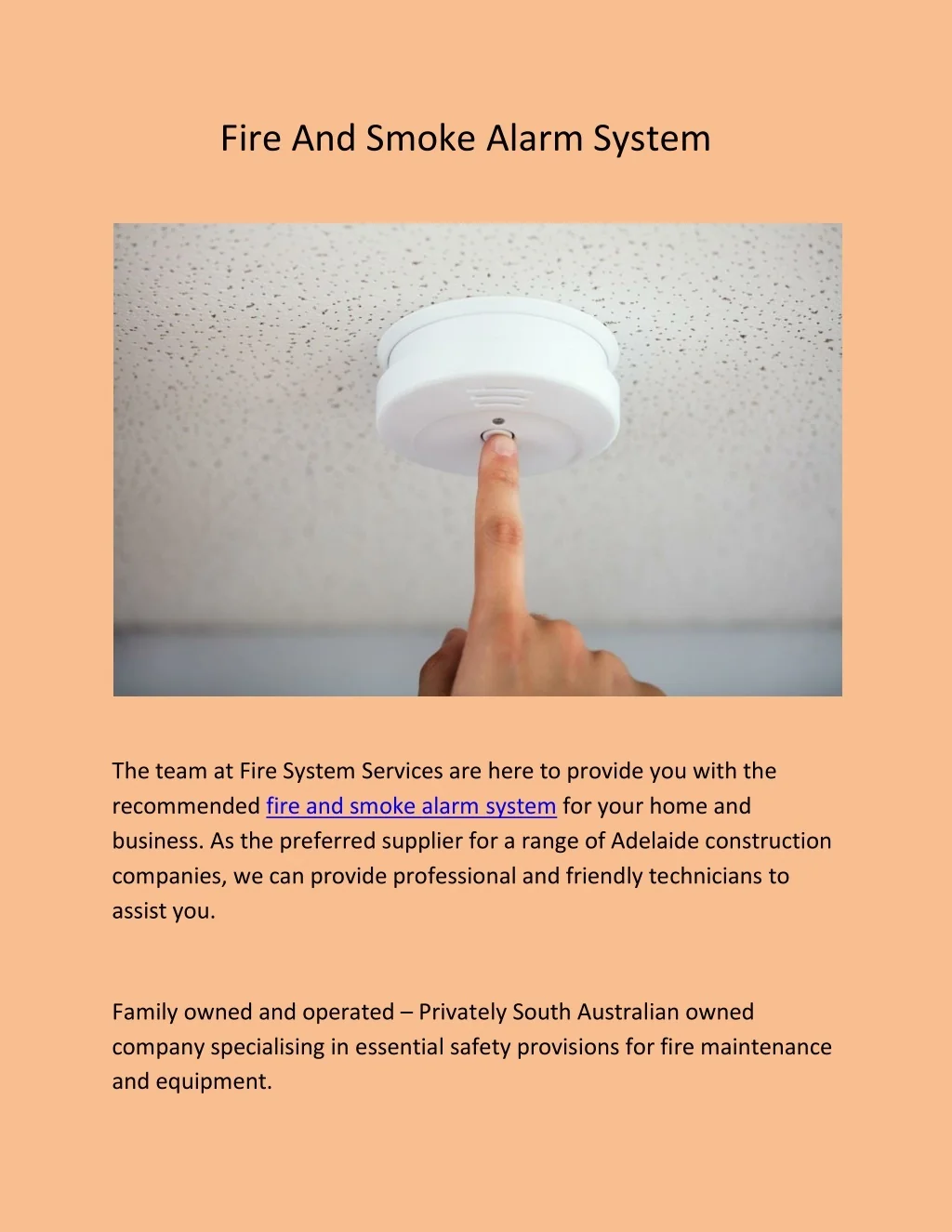 PPT - Fire And Smoke Alarm System PowerPoint Presentation, free ...